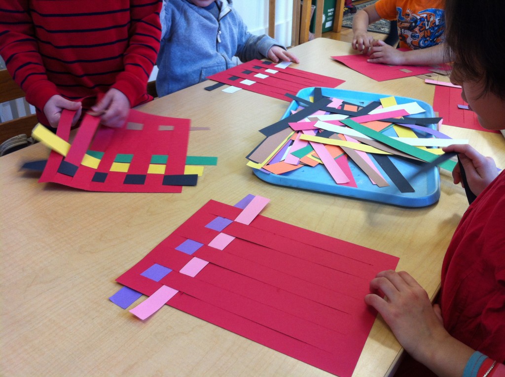 Paper weaving - Montessori Children's House Paper weaving - Montessori Children's House